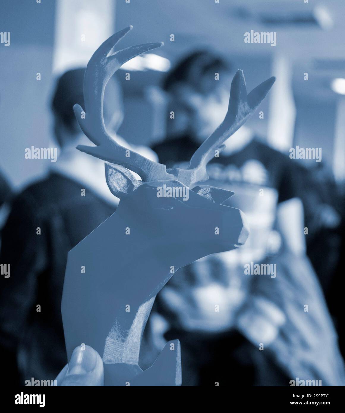 Creative art model printed on a 3D printer. Different objects created ...