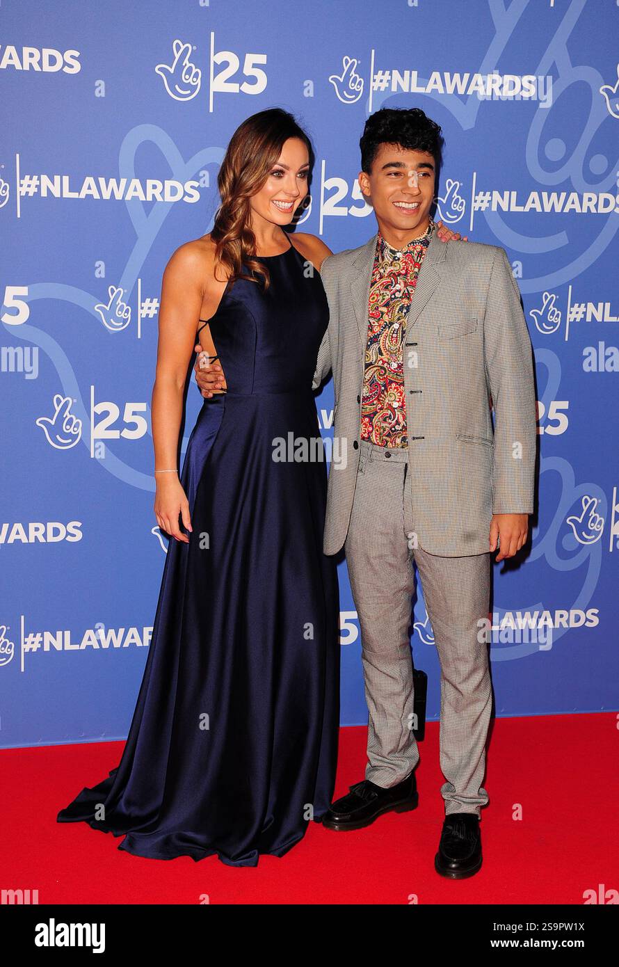 Amy Bowden and Karim Zeroual attending the National Lottery Awards at ...