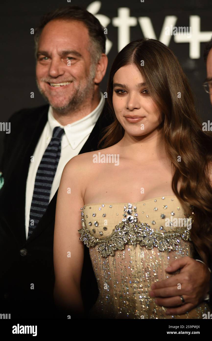 Michael Sugar and Hailee Steinfeld attending arrivals for 'Dickinson ...