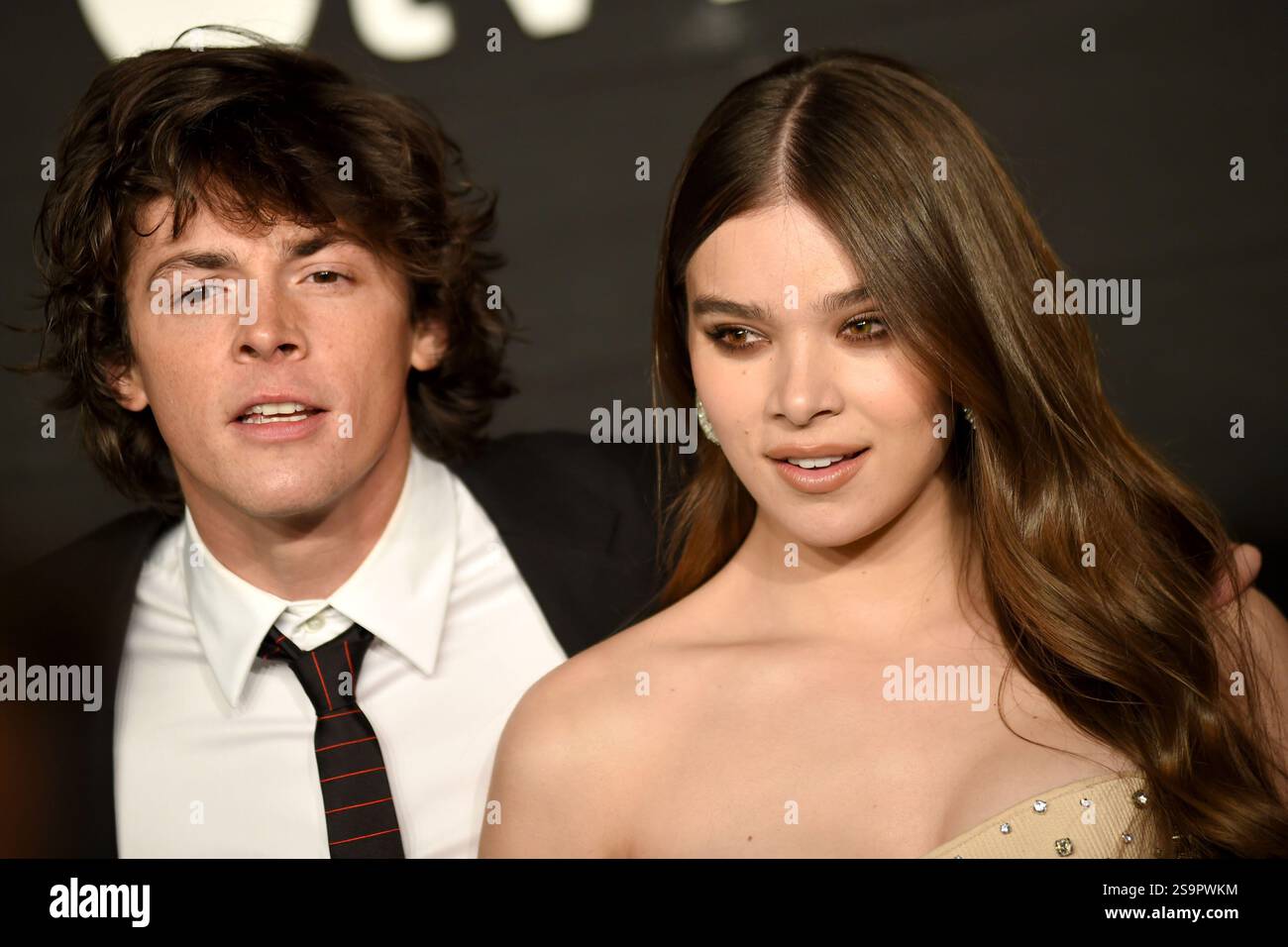 Adrian Blake Enscoe and Hailee Steinfeld attending arrivals for ...