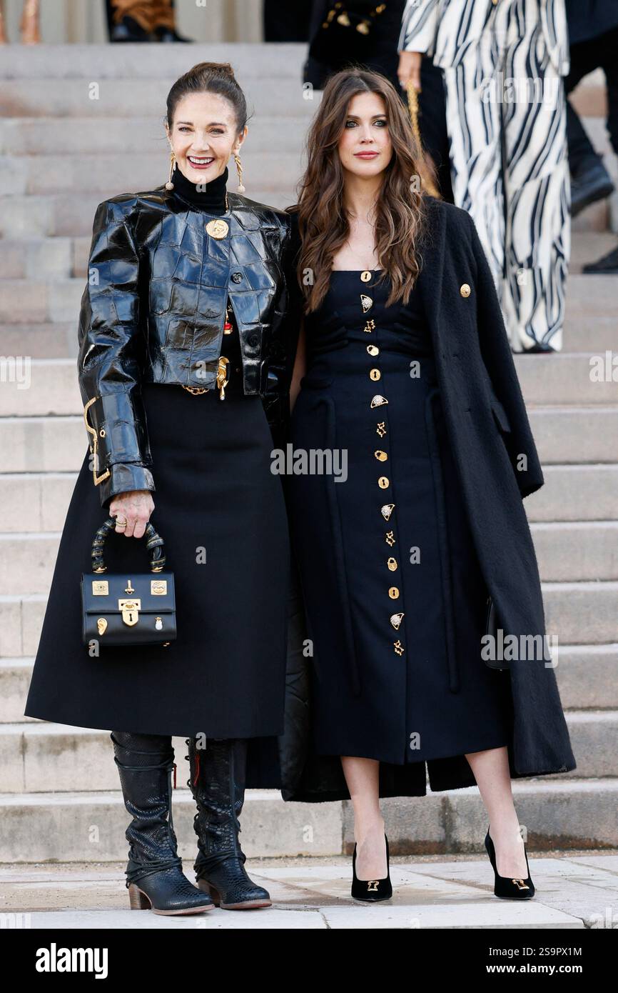 Lynda Carter, Jessica Altman arrives to Schiaparelli fashion show ...