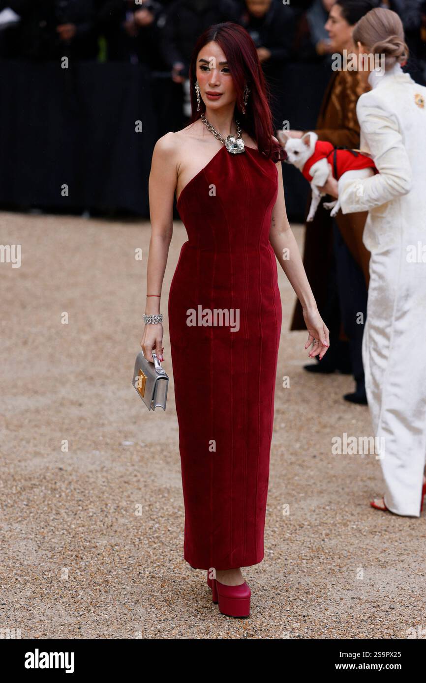Heart Evangelista arrives to Schiaparelli fashion show during the Haute ...
