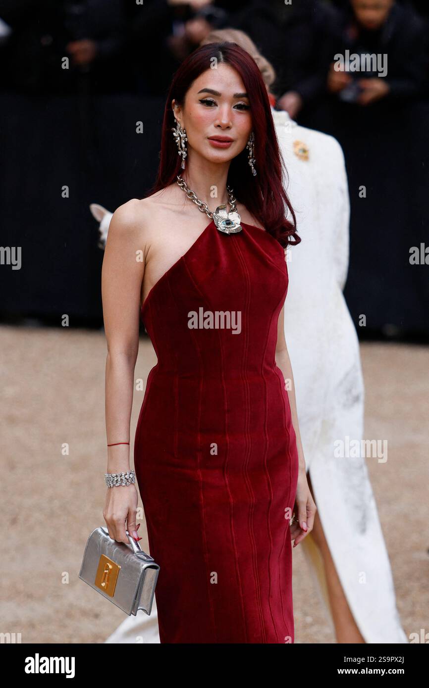 Paris, France. 27th Jan, 2025. Heart Evangelista arrives to ...