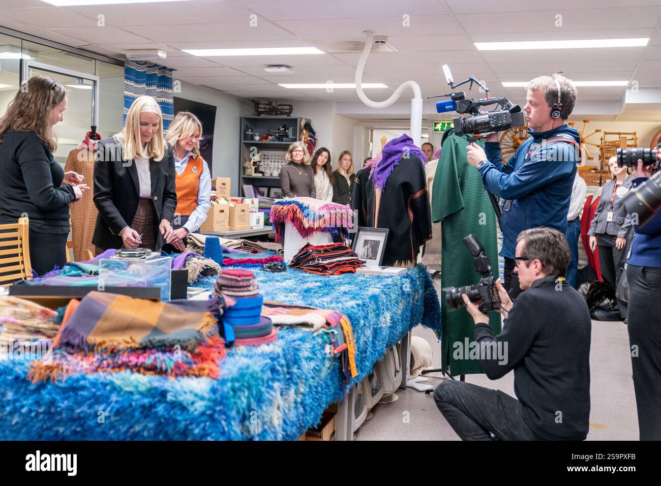 Oslo 20250127. Crown Princess Mette-Marit receives an introduction to ...