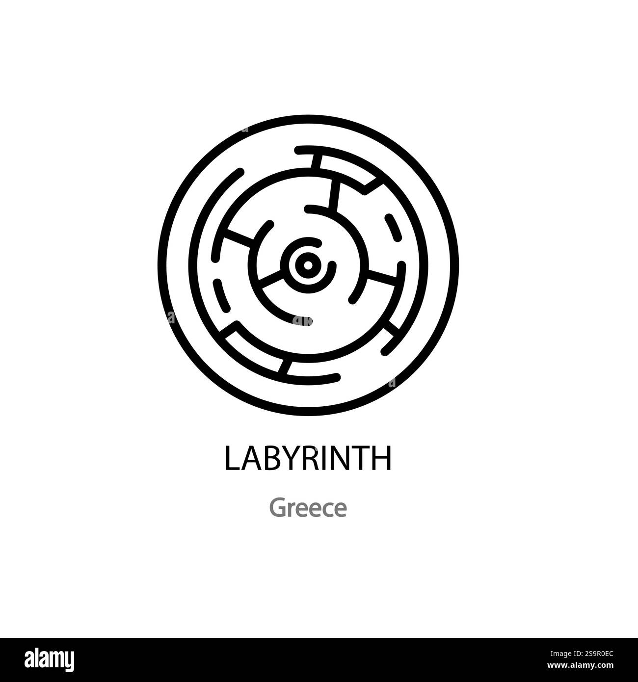 Labyrinth vector illustration, icon and background Stock Vector Image & Art - Alamy