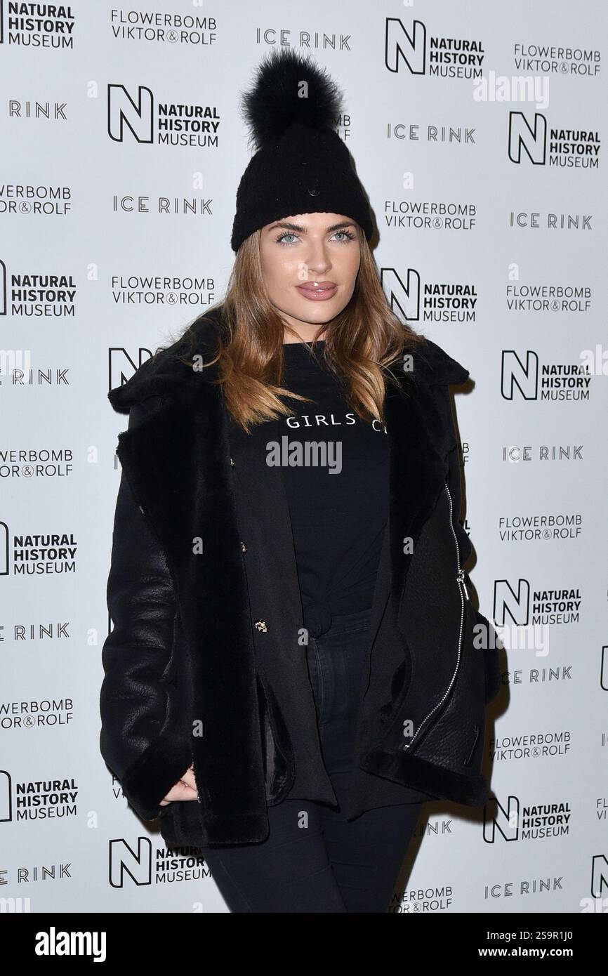 Maria Wild attends the Natural History Museum Ice Rink Launch Party at ...