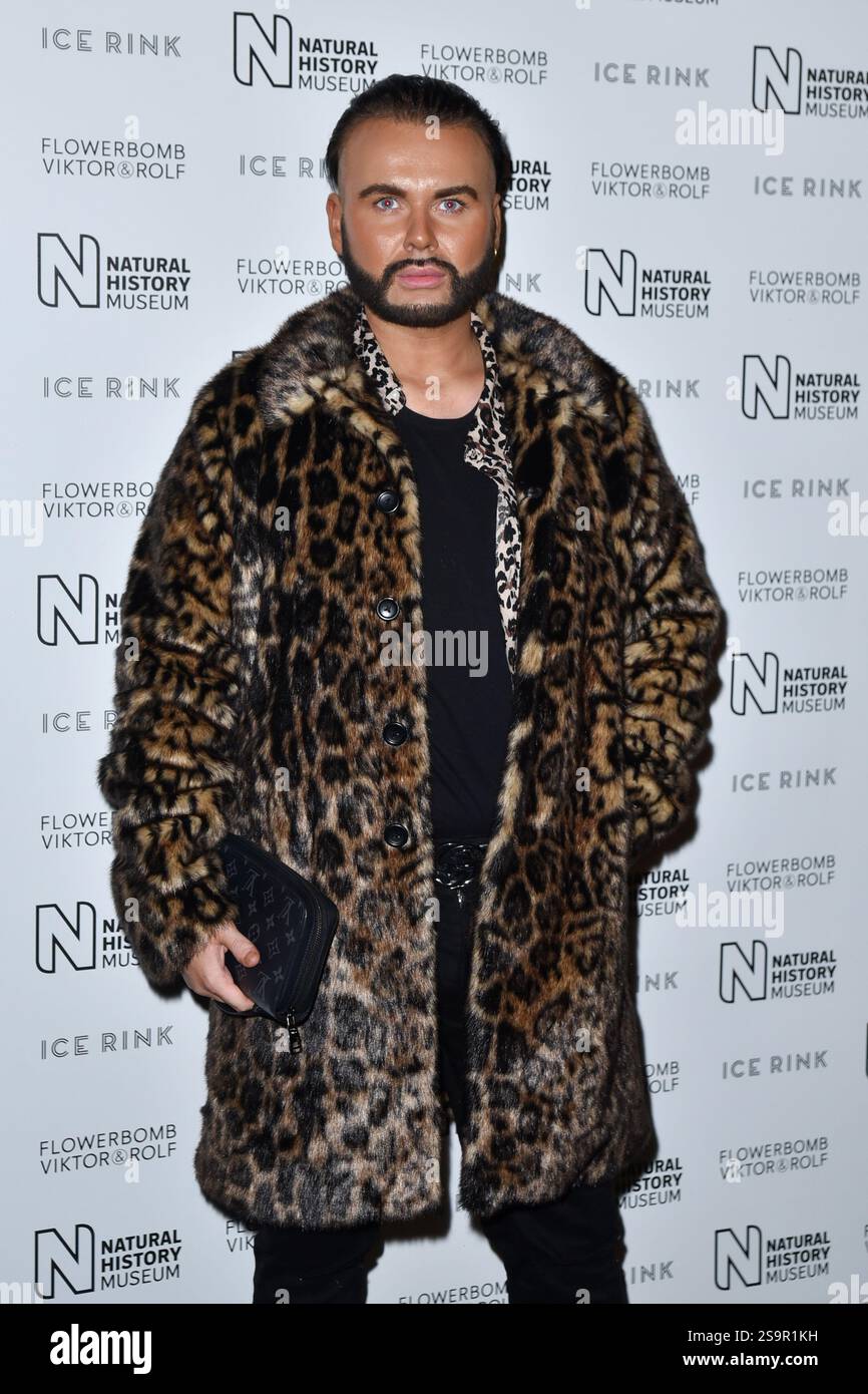 Ryan Anthony attends the Natural History Museum Ice Rink Launch Party ...