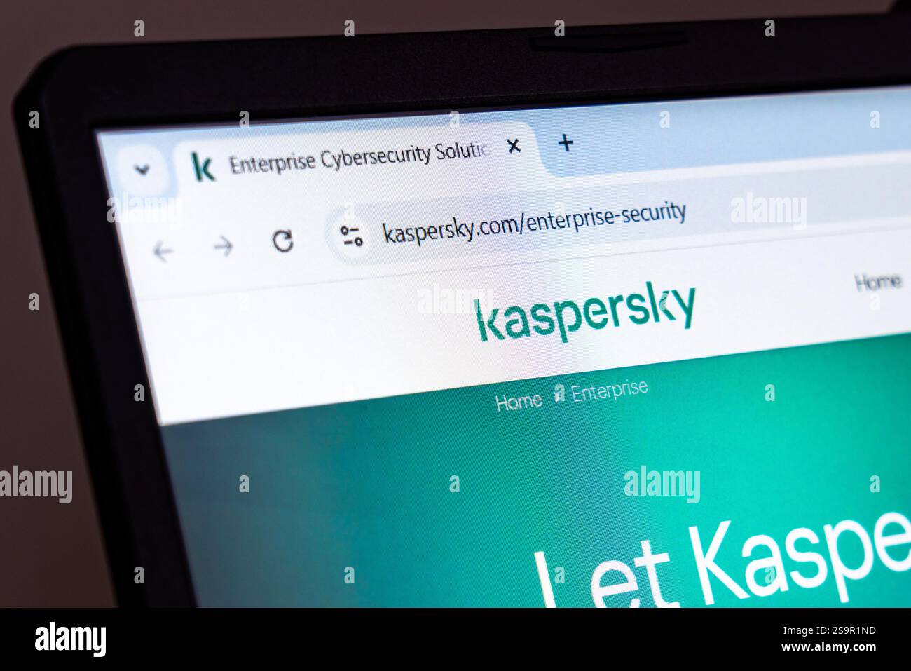 New York, USA - January 22, 2025: Kaspersky official enterprise ...