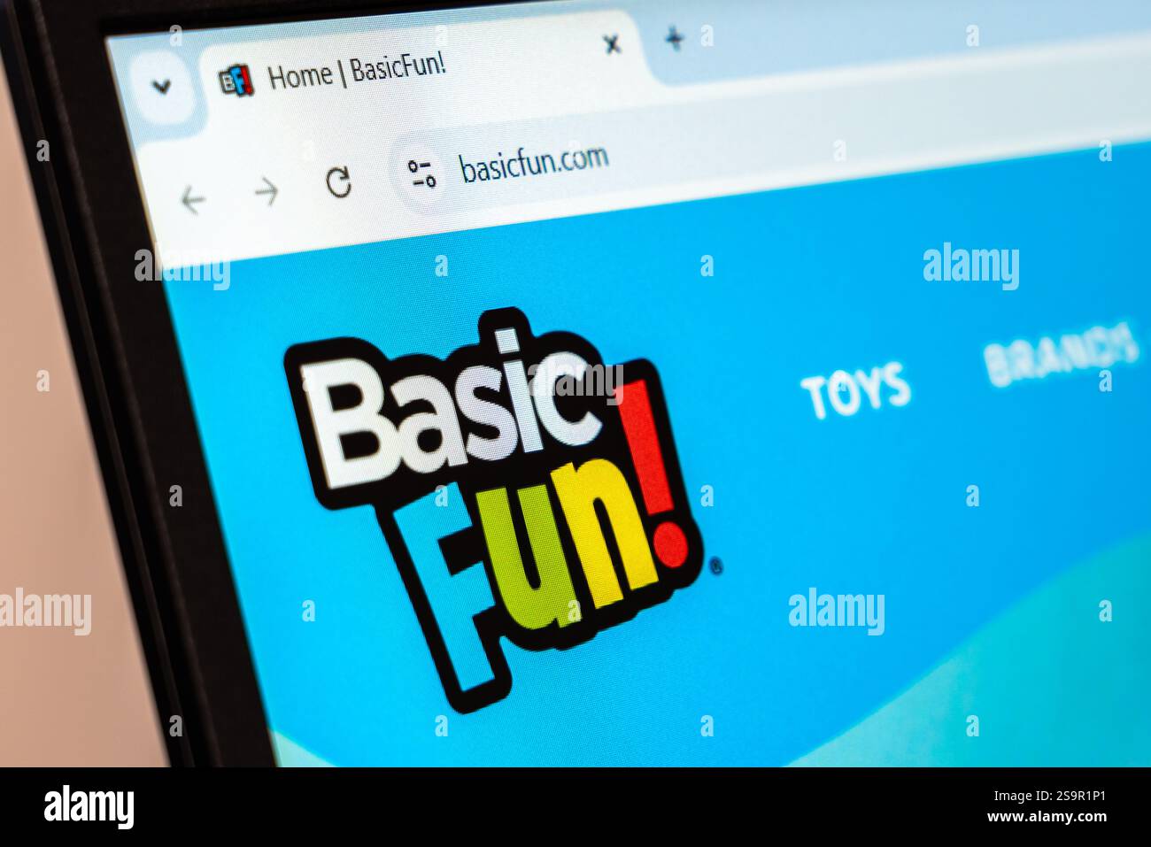 New York, USA - January 26, 2025: Basic Fun website homepage featuring ...