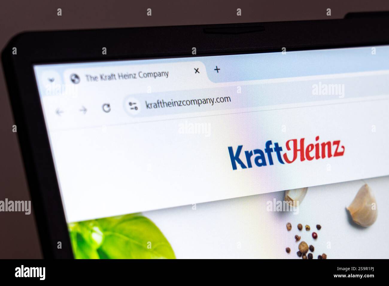 New York, USA - January 22, 2025: Kraft Heinz corporate website ...