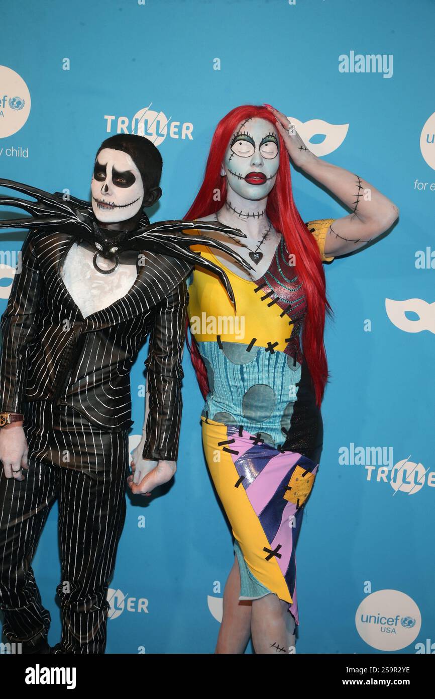 Nats Getty and Gigi Gorgeous at the UNICEF Masquerade Ball, Los Angeles ...