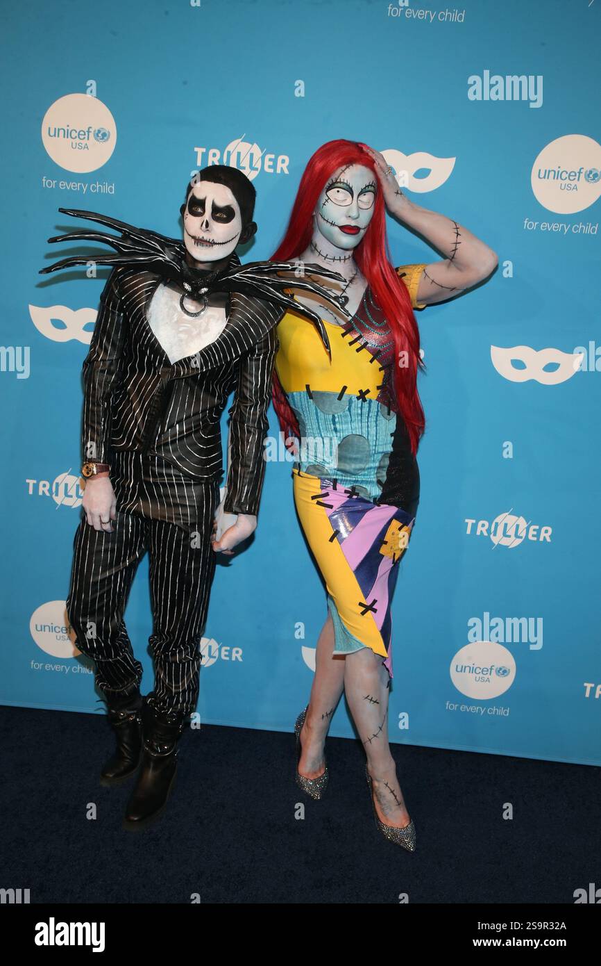 Nats Getty and Gigi Gorgeous at the UNICEF Masquerade Ball, Los Angeles ...