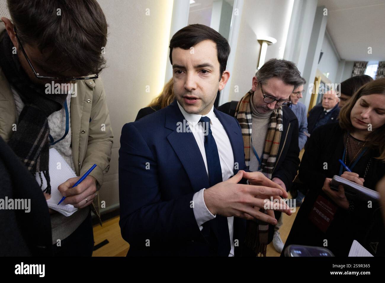 Paris, France. 27th Jan, 2025. Member of parliament of French far right ...