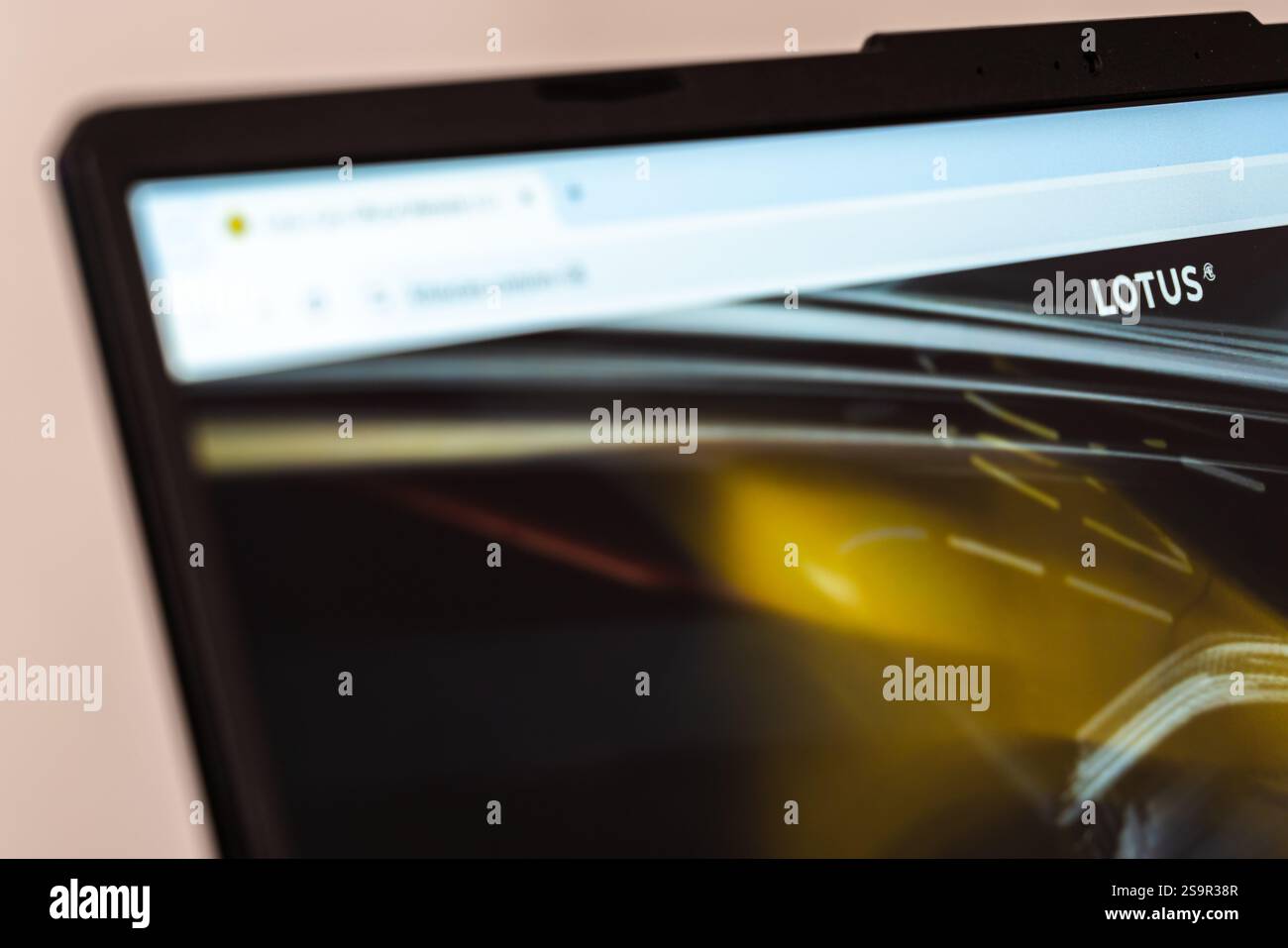 New York, USA - January 26, 2025: Lotus Cars official website homepage ...