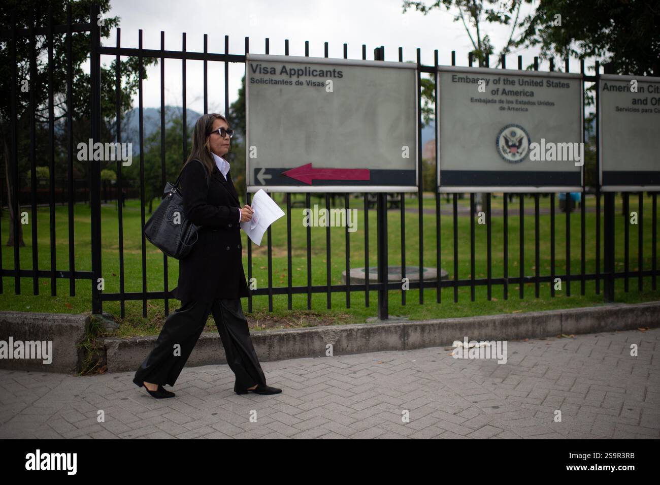 Bogota, Colombia. 27th Jan, 2025. Visa applicants in Bogota, Colombia ...
