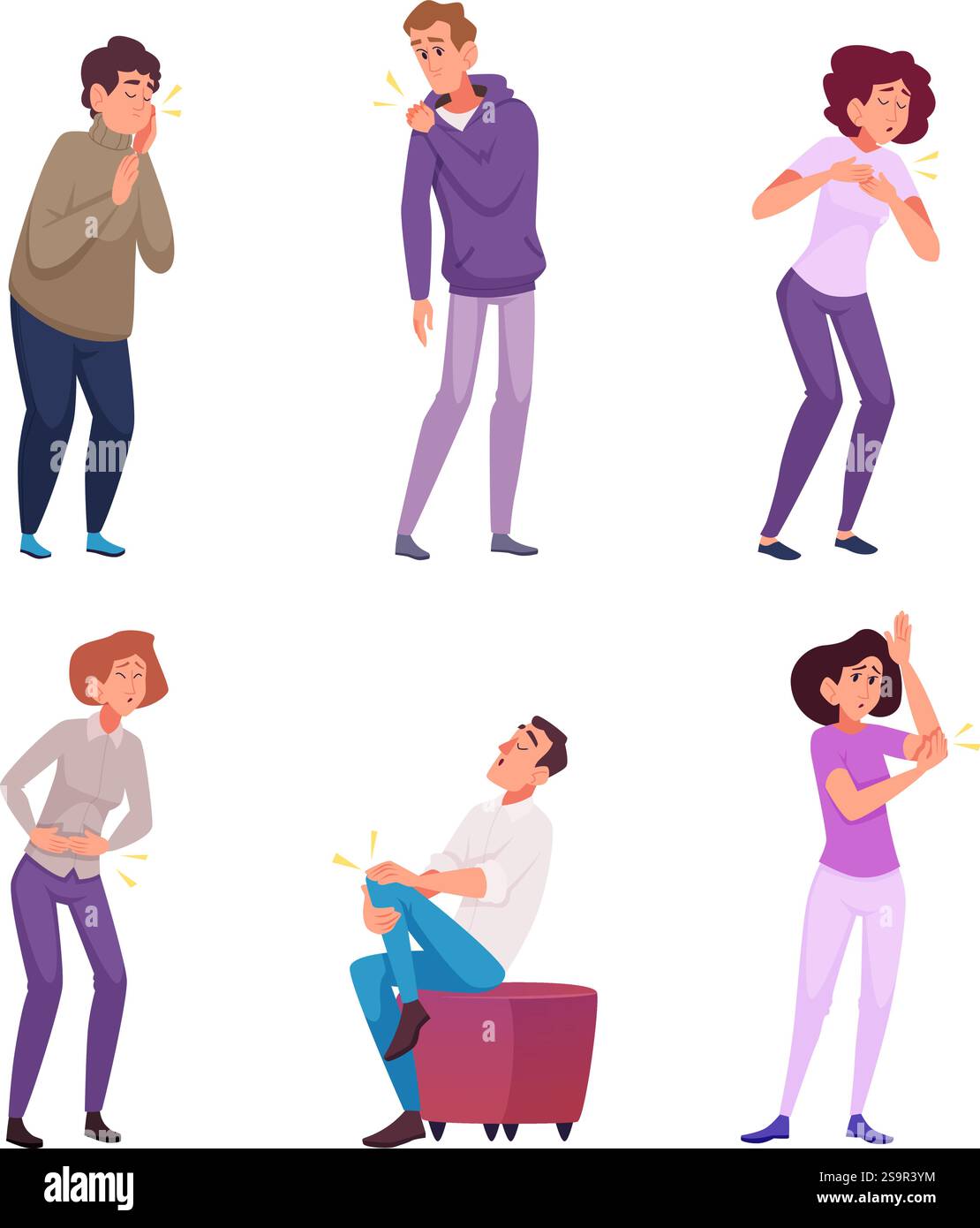 Physical pain. Painful body parts hands feet arms head knee teeth exact ...