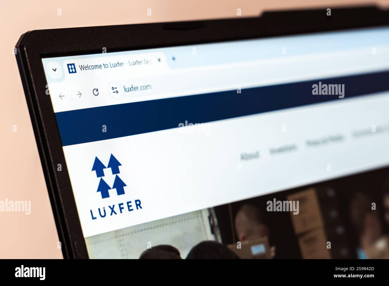 New York, USA - January 26, 2025: Luxfer official website homepage ...