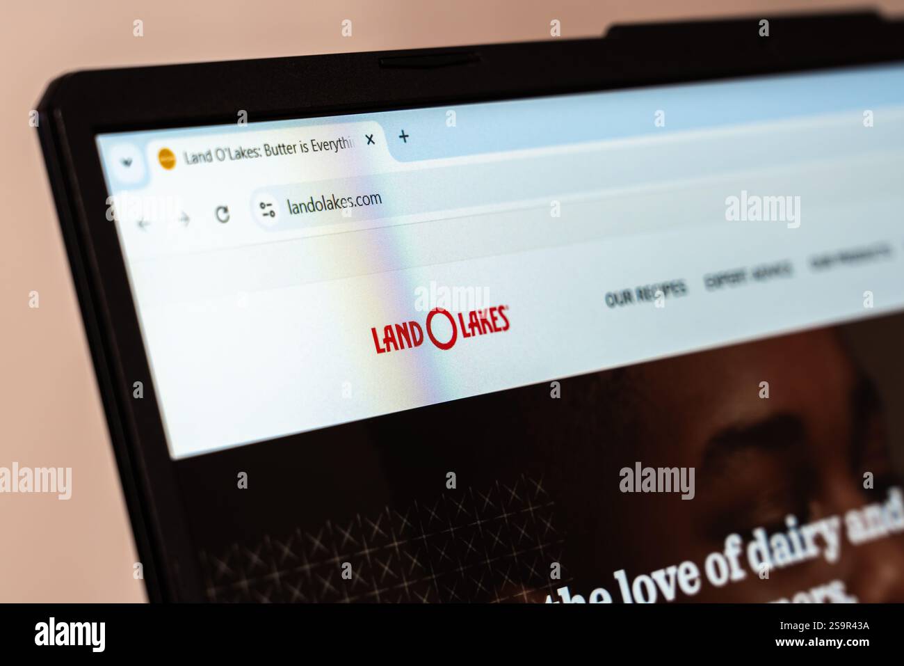 New York, USA - January 26, 2025: Land O Lakes butter company official ...