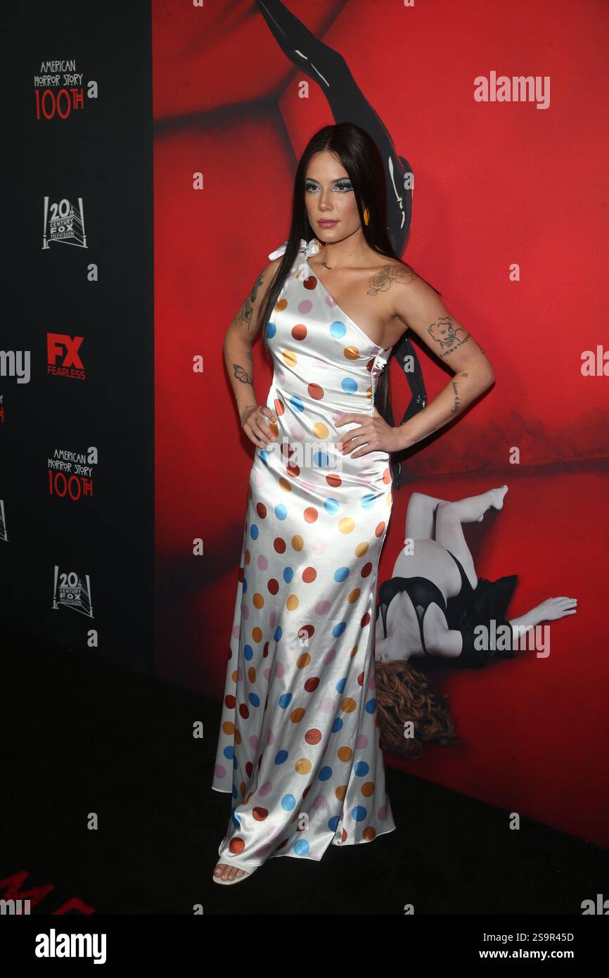 Halsey at the 'American Horror Story' 100th Episode Celebration ...