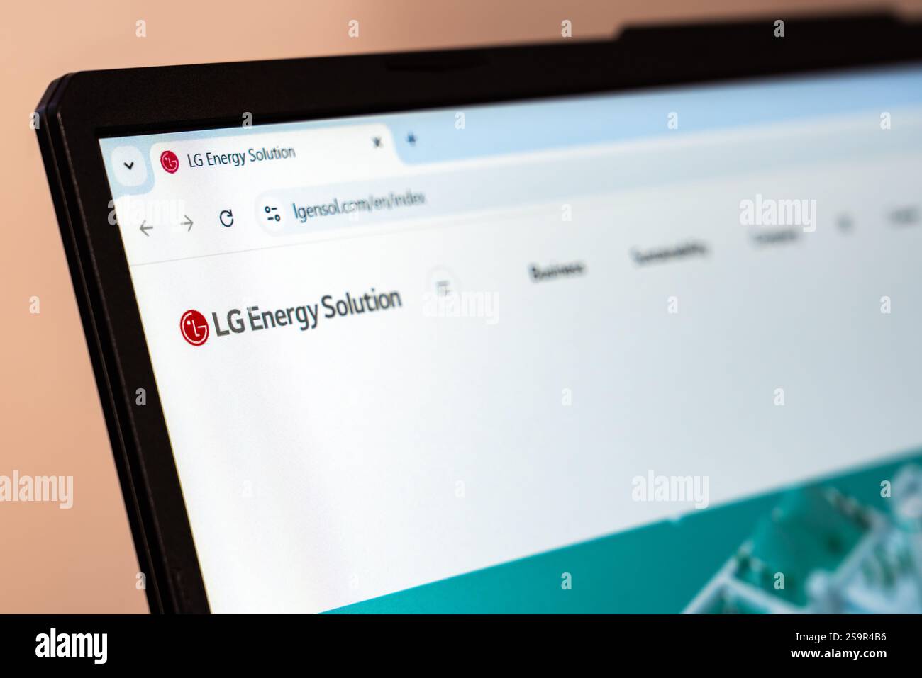 New York, USA - January 26, 2025: LG Energy Solution official website ...