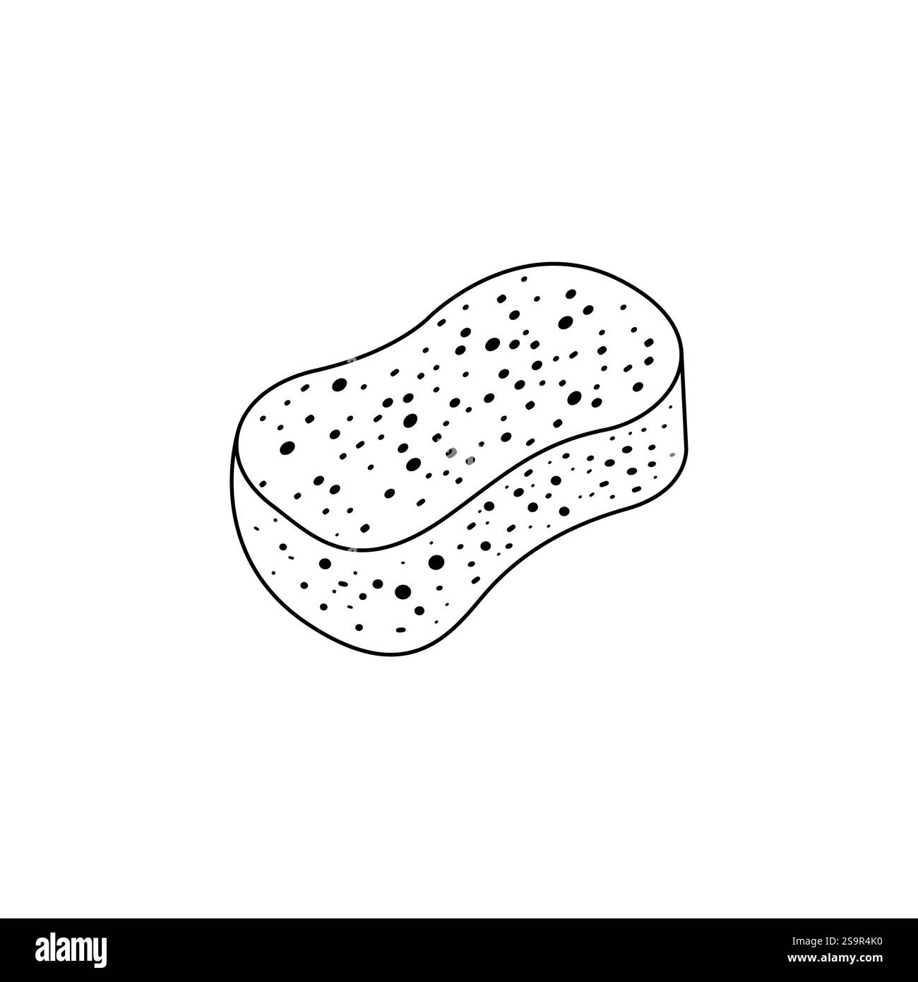 Bath sponge Black and White Stock Photos & Images - Alamy