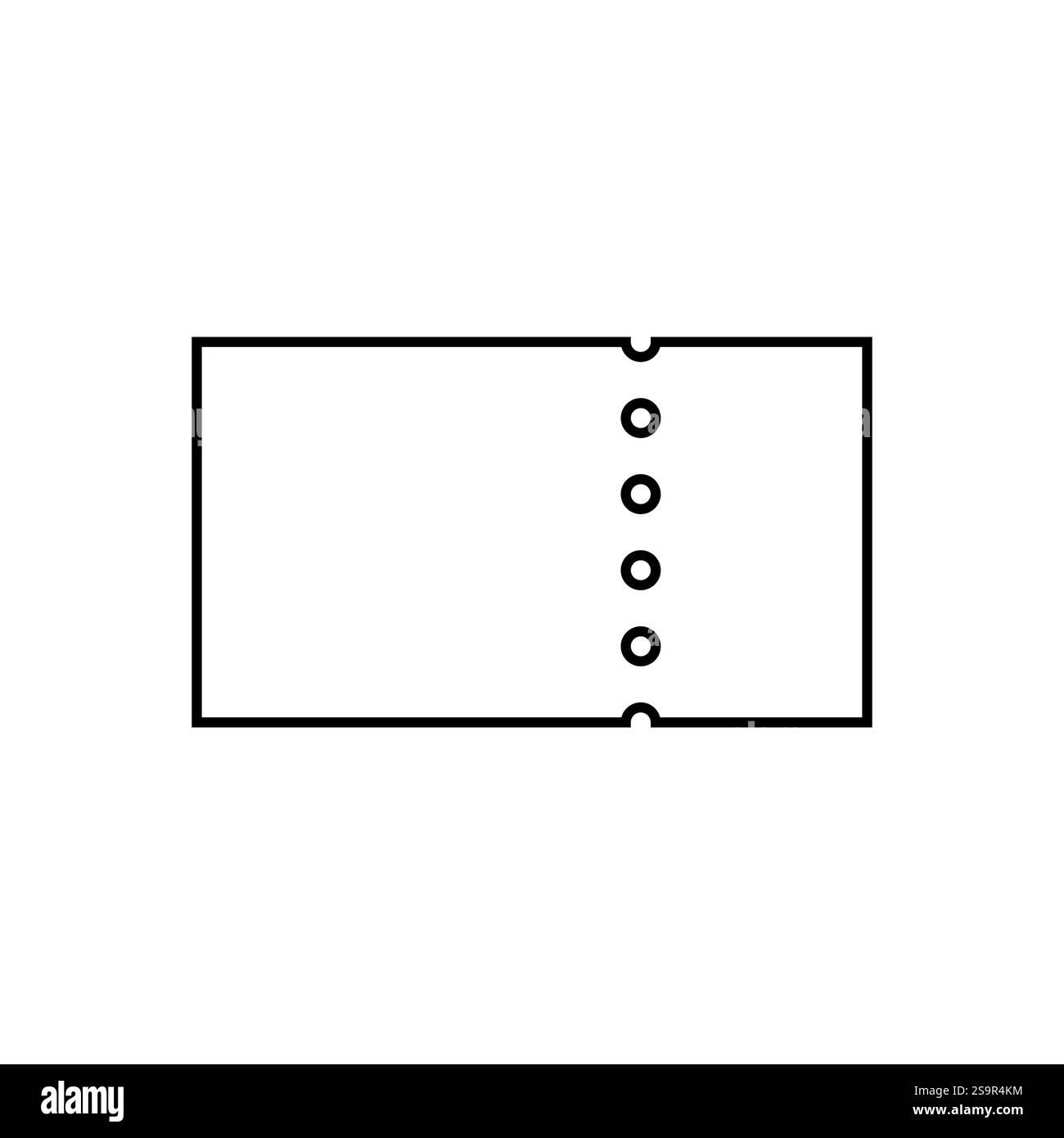 live concert ticket template symbol sign emoji icon admit one Stock ...