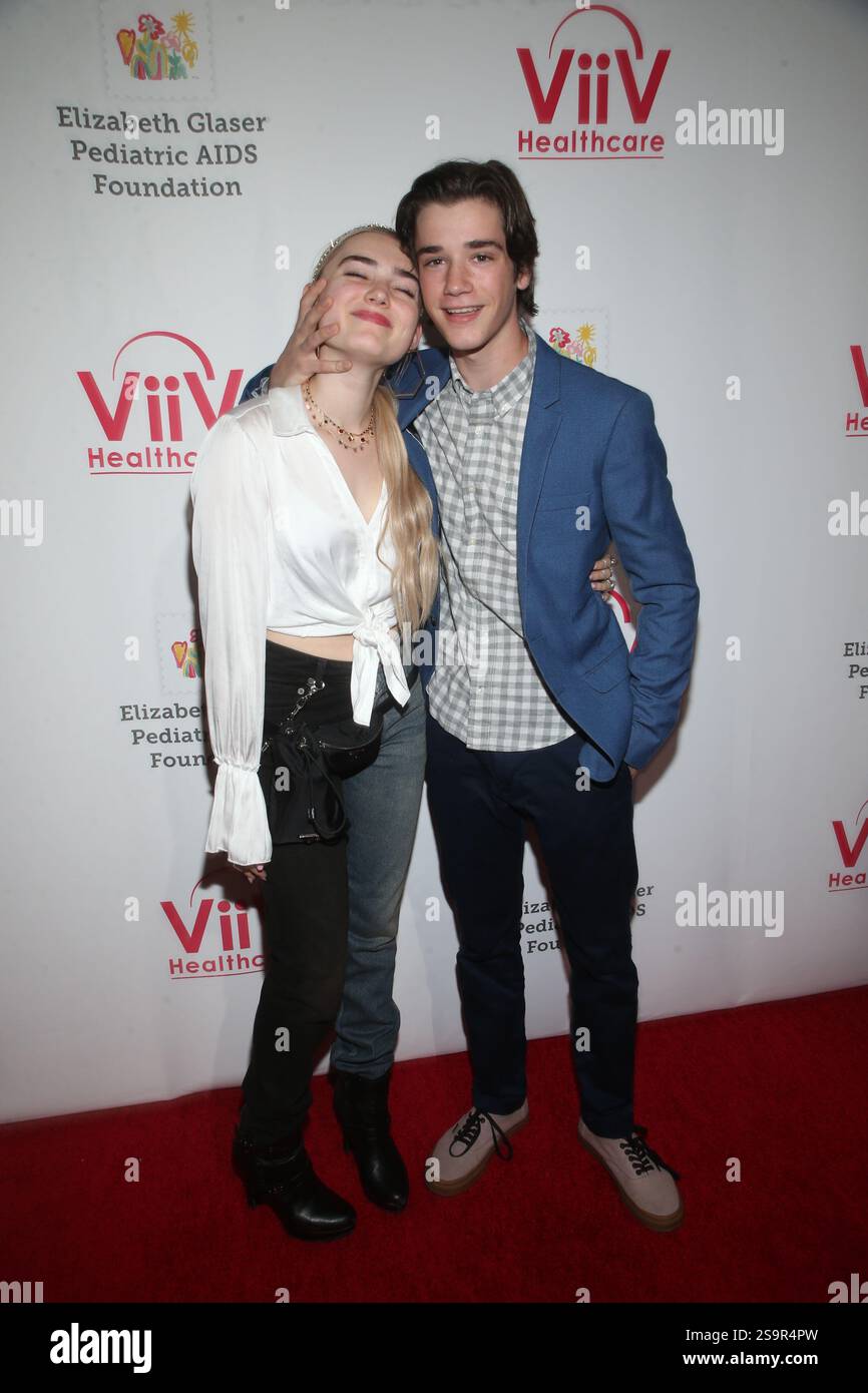 Meg Donnelly and Daniel DiMaggio at the Elizabeth Glaser Pediatric AIDS ...