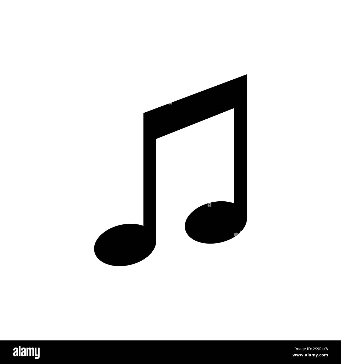 quavers musical notes emoji symbol sign icon vector illustration Stock ...