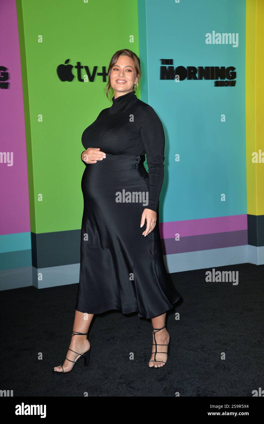 Ashley Graham attending ‘The Morning Show' TV show premiere arrivals at ...