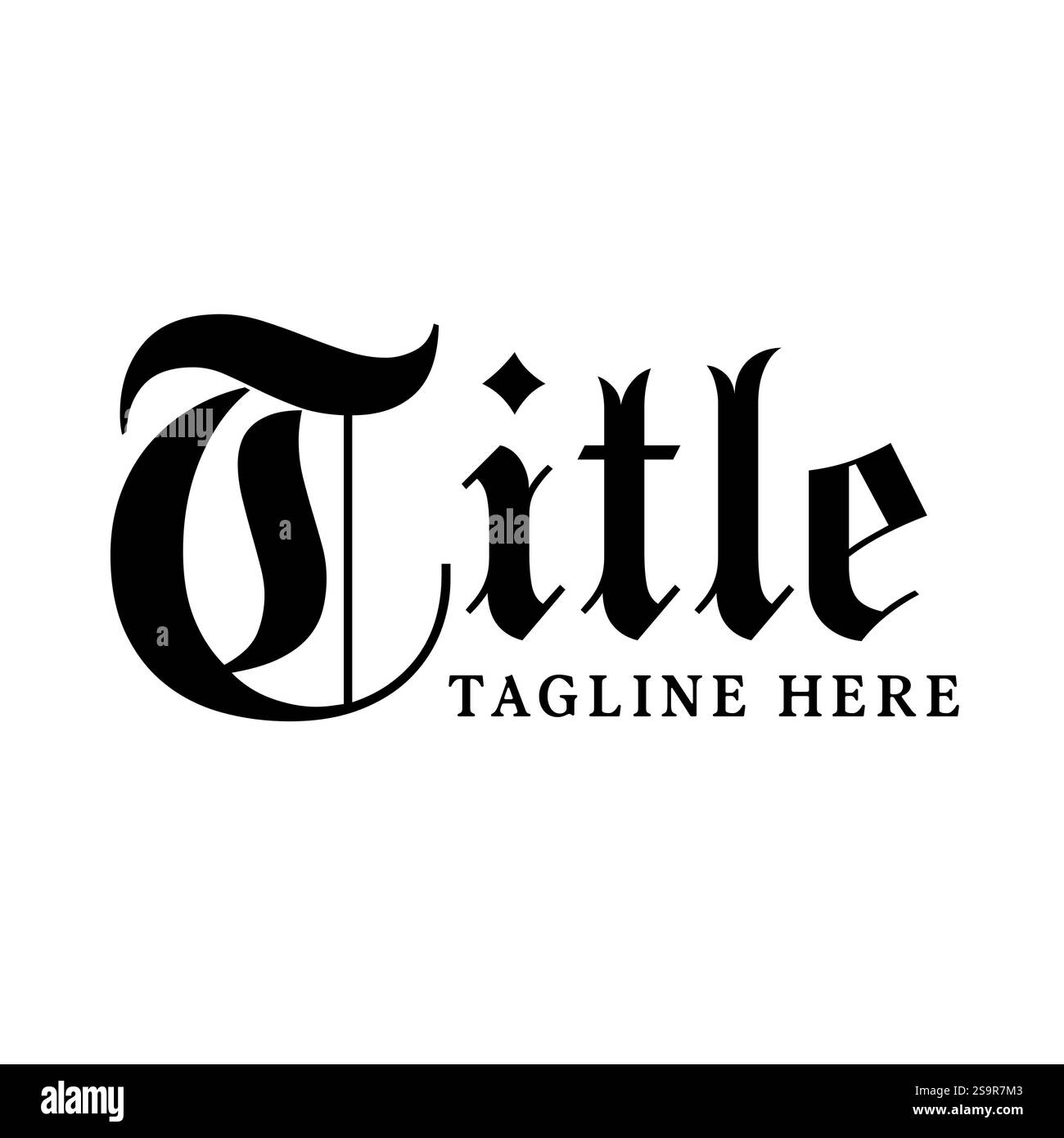 Simple modern letters logo Cut Out Stock Images & Pictures - Alamy