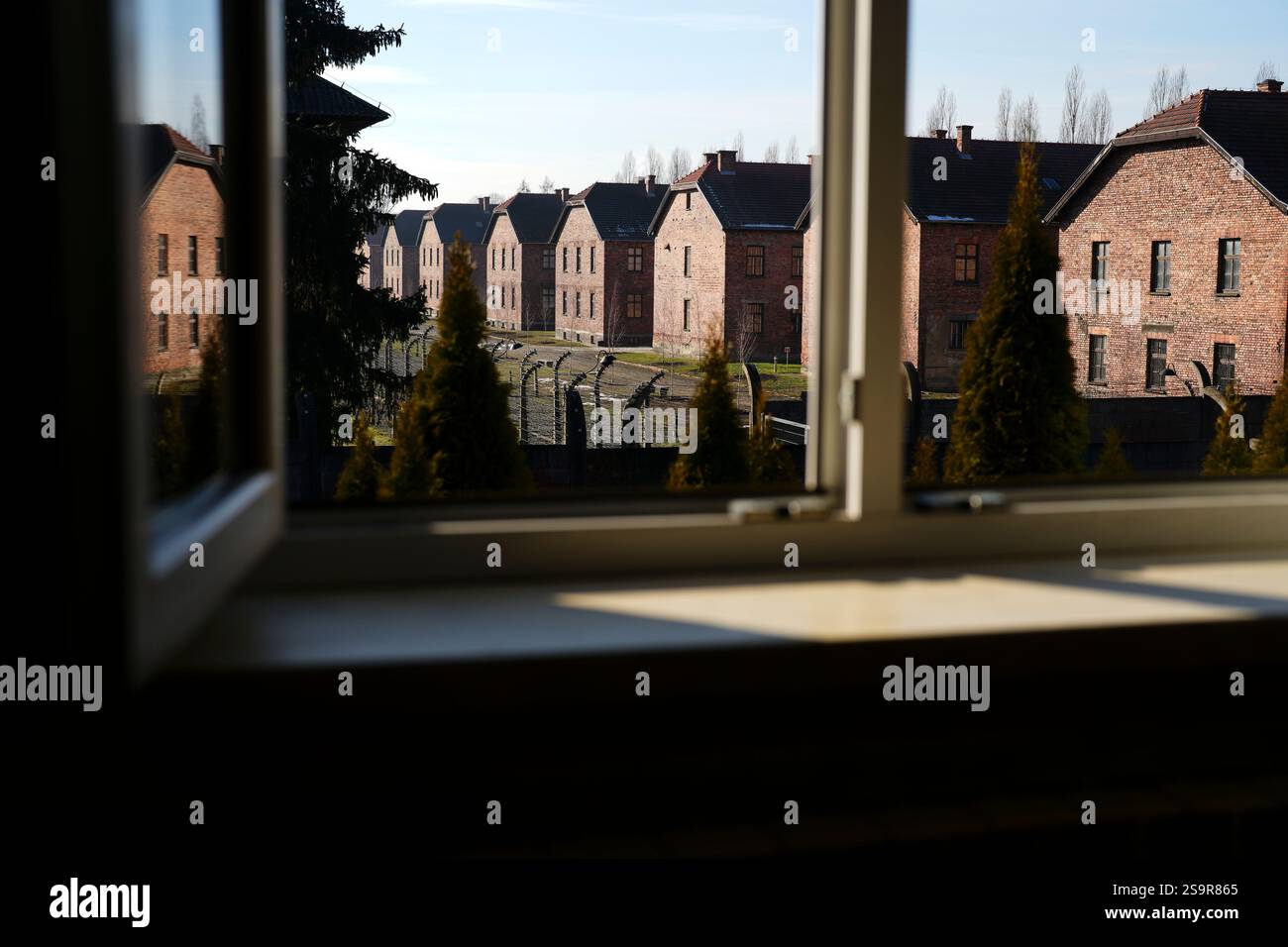 Oswiecim, Poland. 27th Jan, 2025. A view of the Auschwitz-Birkenau ...