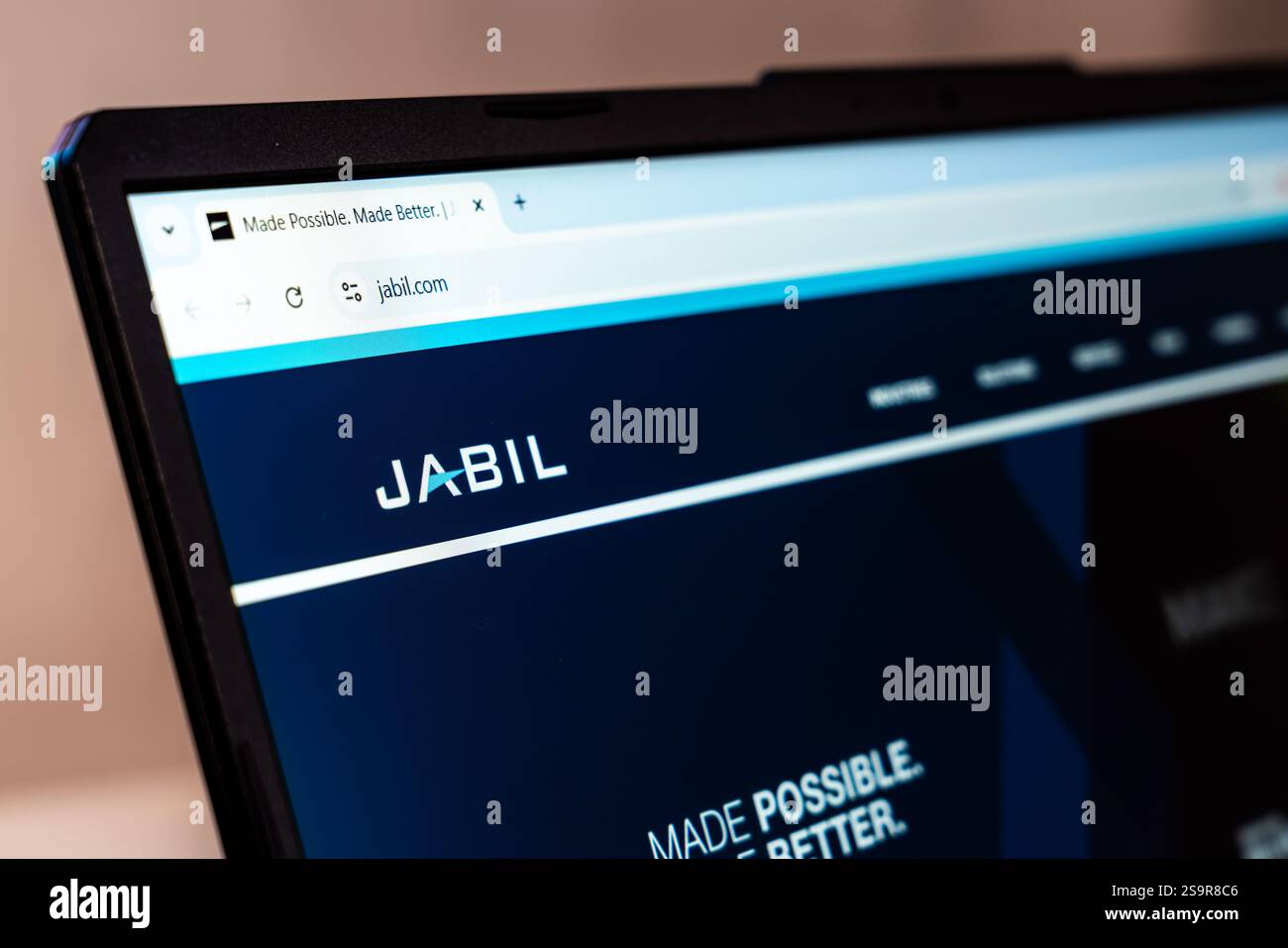 New York, USA - January 20, 2025: Jabil website showcasing ...