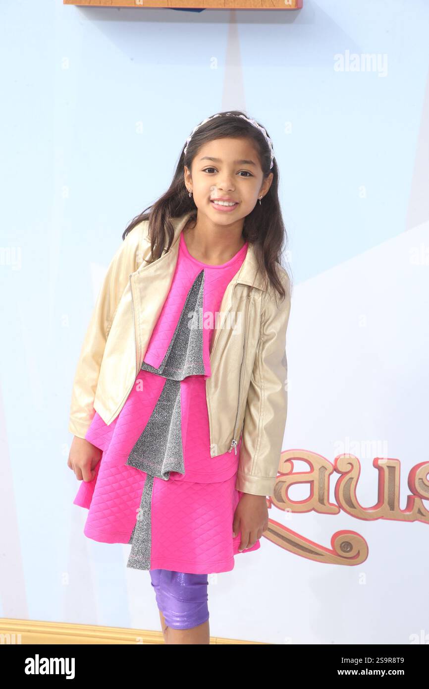 Jordyn Raya James at the 'Klaus' film premiere, Los Angeles, USA - 2nd ...