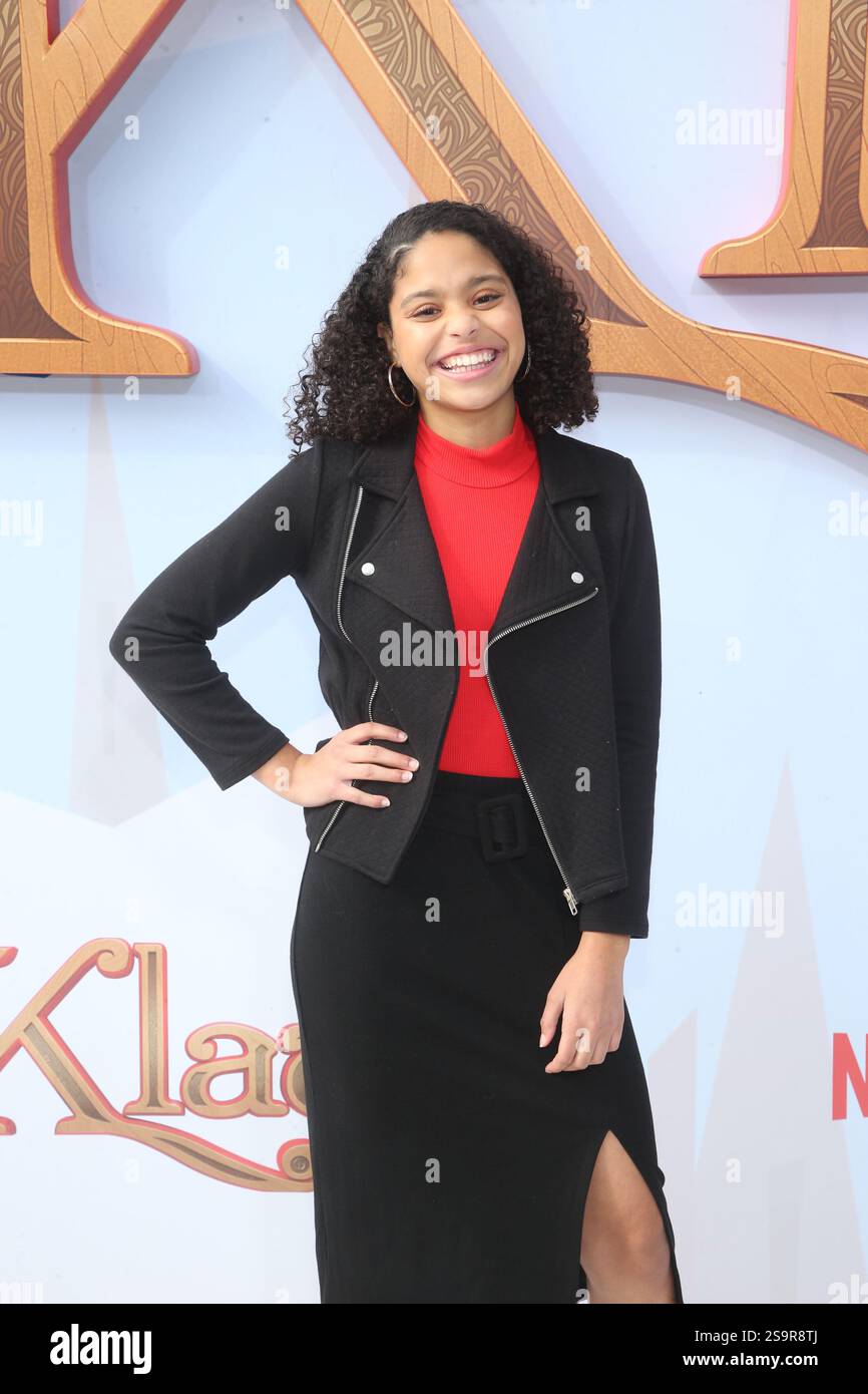 Symera Jackson at the 'Klaus' film premiere, Los Angeles, USA - 2nd November 2019 Stock Photo ...