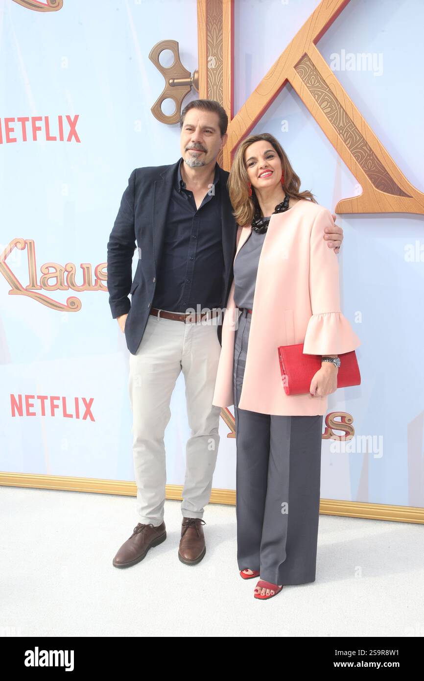 Sergio Pablos and Marisa Roman at the 'Klaus' film premiere, Los Angeles, USA - 2nd November ...