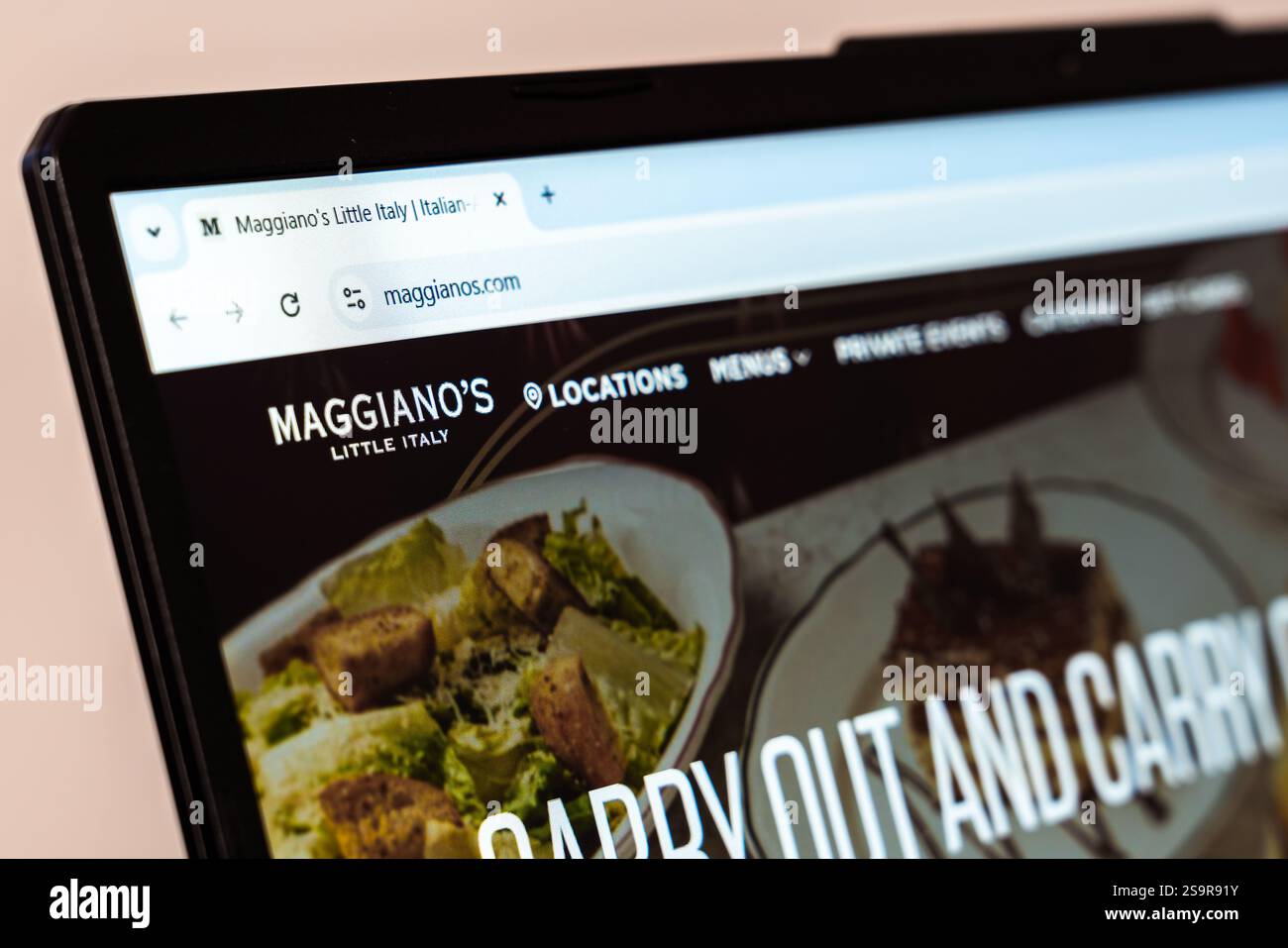 New York, USA - January 26, 2025: Maggianos Little Italy restaurant ...