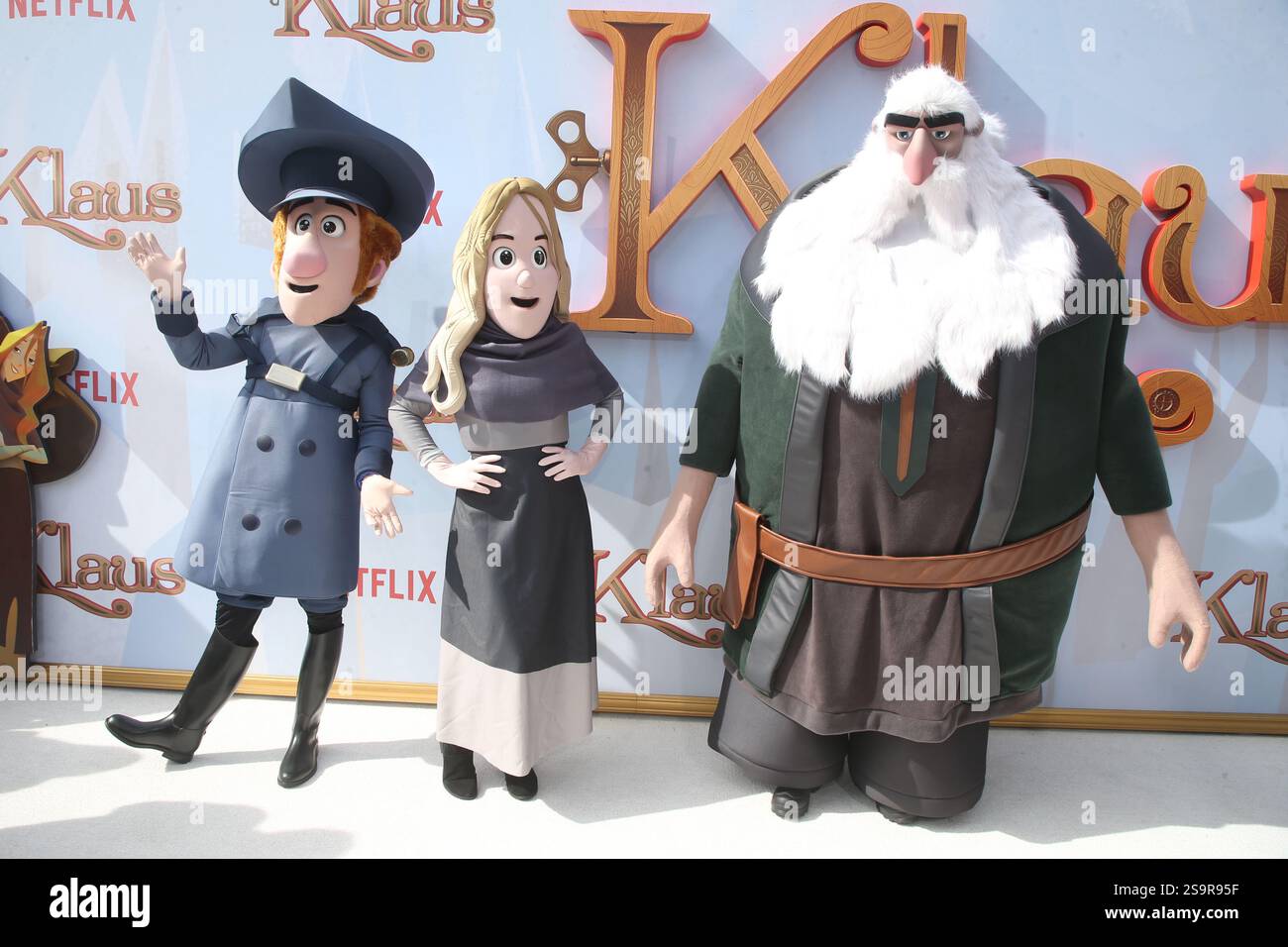 Characters from Klaus at the 'Klaus' film premiere, Los Angeles, USA ...