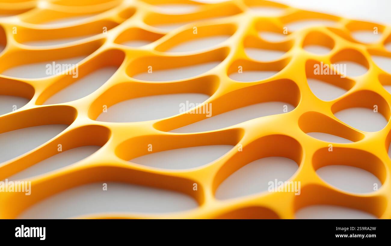 Floating Geometric Network Layers - Abstract 3D of Dynamic Digital ...