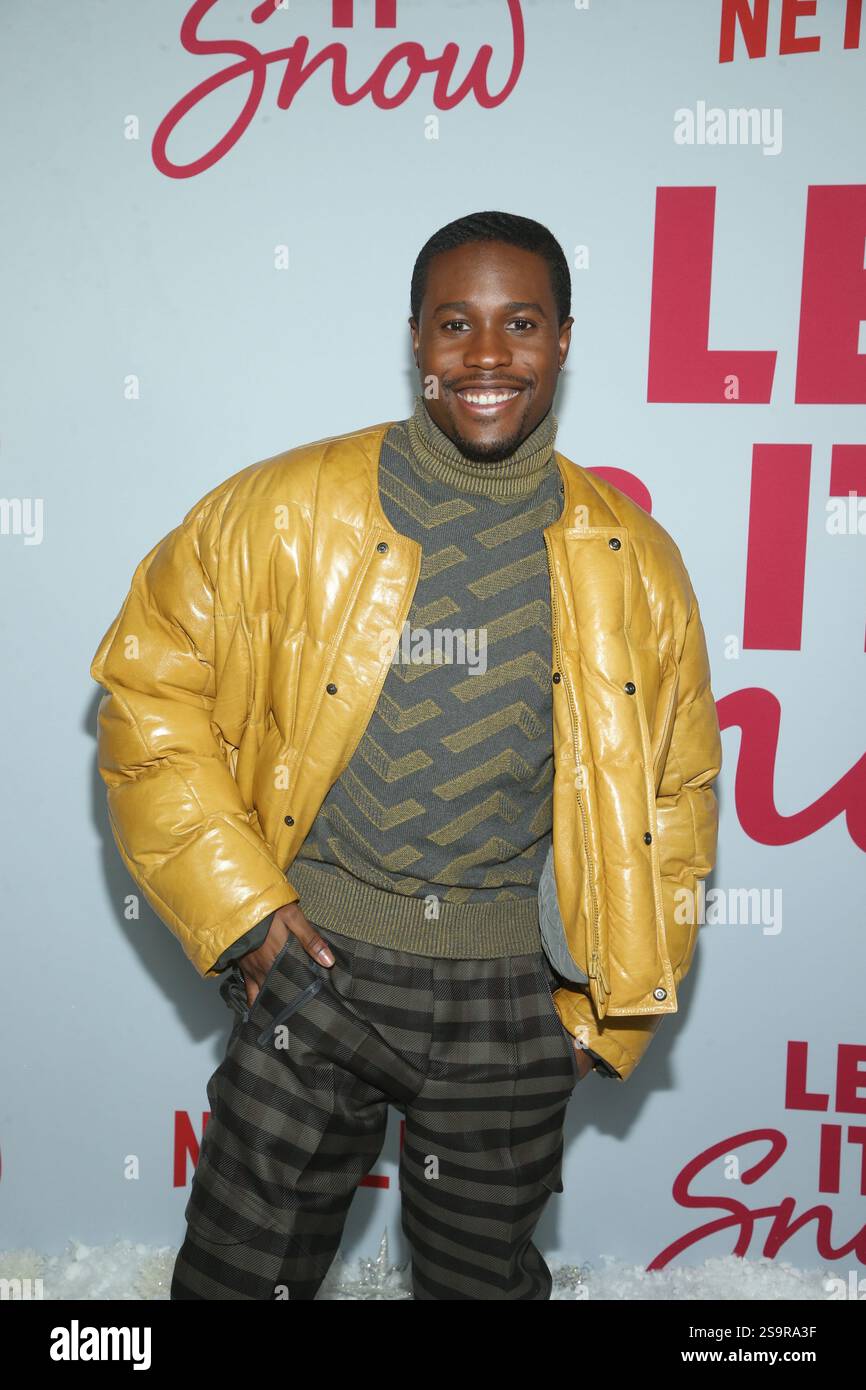 Shameik Moore at the 'Let it Snow' film premiere, Los Angeles, USA ...