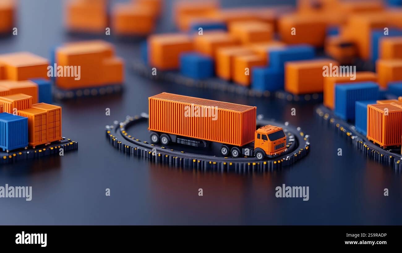 Streamlined shipment process depicted in a circular diagram with ...
