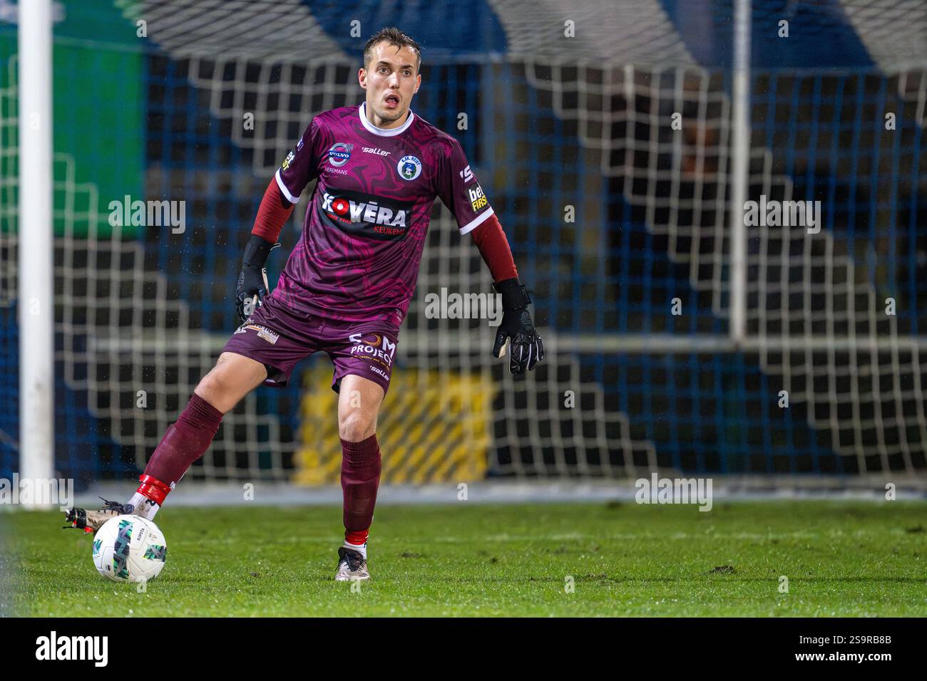 Hasselt, Belgium. 25th Jan, 2025. Van Aerschot Fre (1) of KSK Heist ...