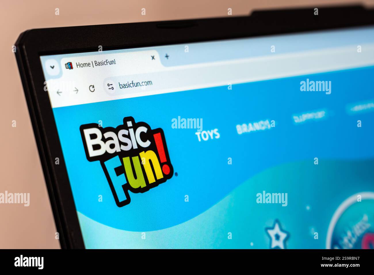 New York, USA - January 26, 2025: Basic Fun website homepage featuring ...