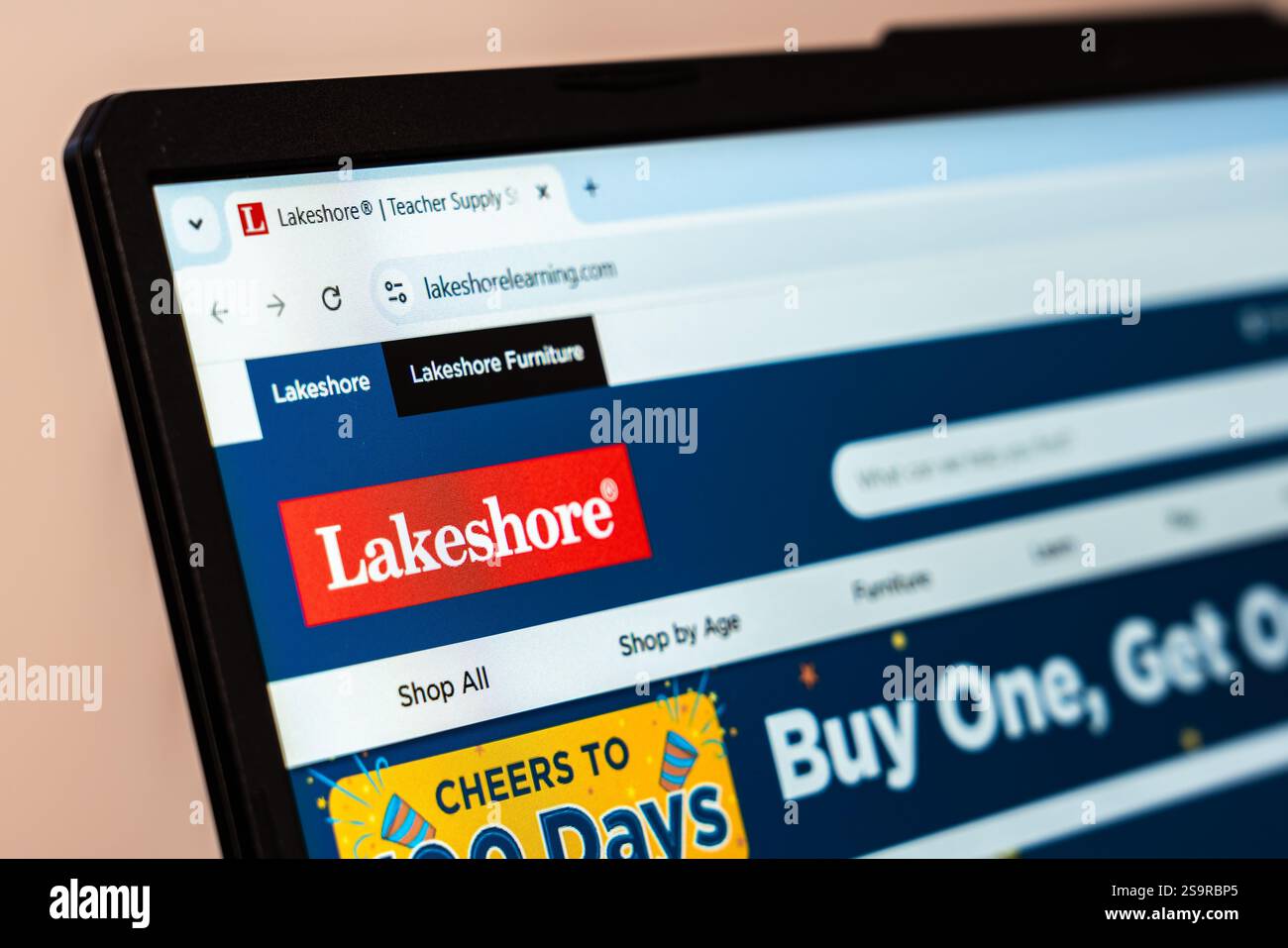 New York, USA - January 26, 2025: Lakeshore learning website homepage ...