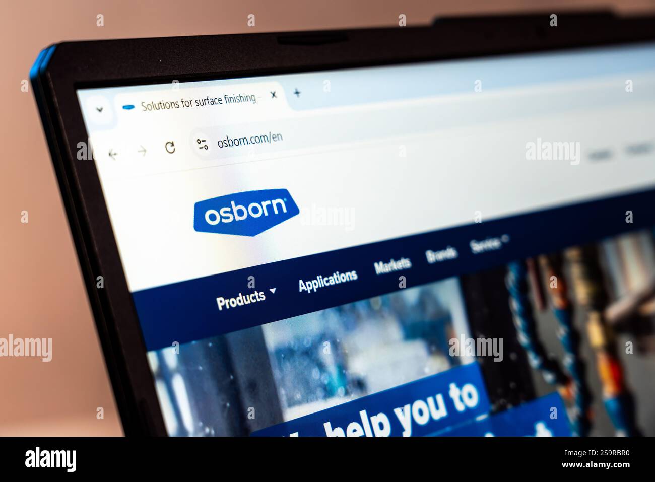 New York, USA - January 20, 2025: Osborn website displayed on a screen ...