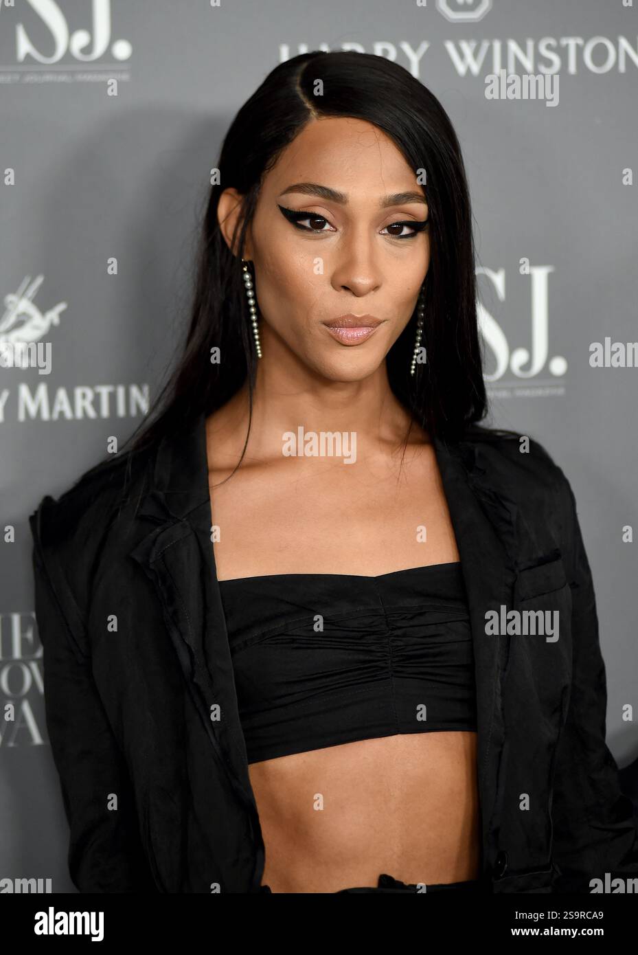 MJ Rodriguez arriving at the WSJ Mag 2019 Innovator Awards at The ...