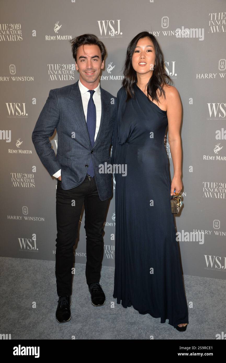 Fernando Garcia and Laura Kim arriving at the WSJ Mag 2019 Innovator ...