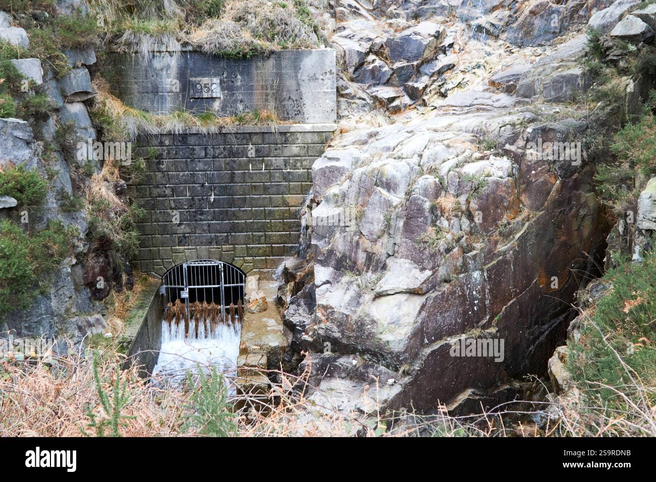 exit of the binnian tunnel under slieve binnian linking the annalong ...