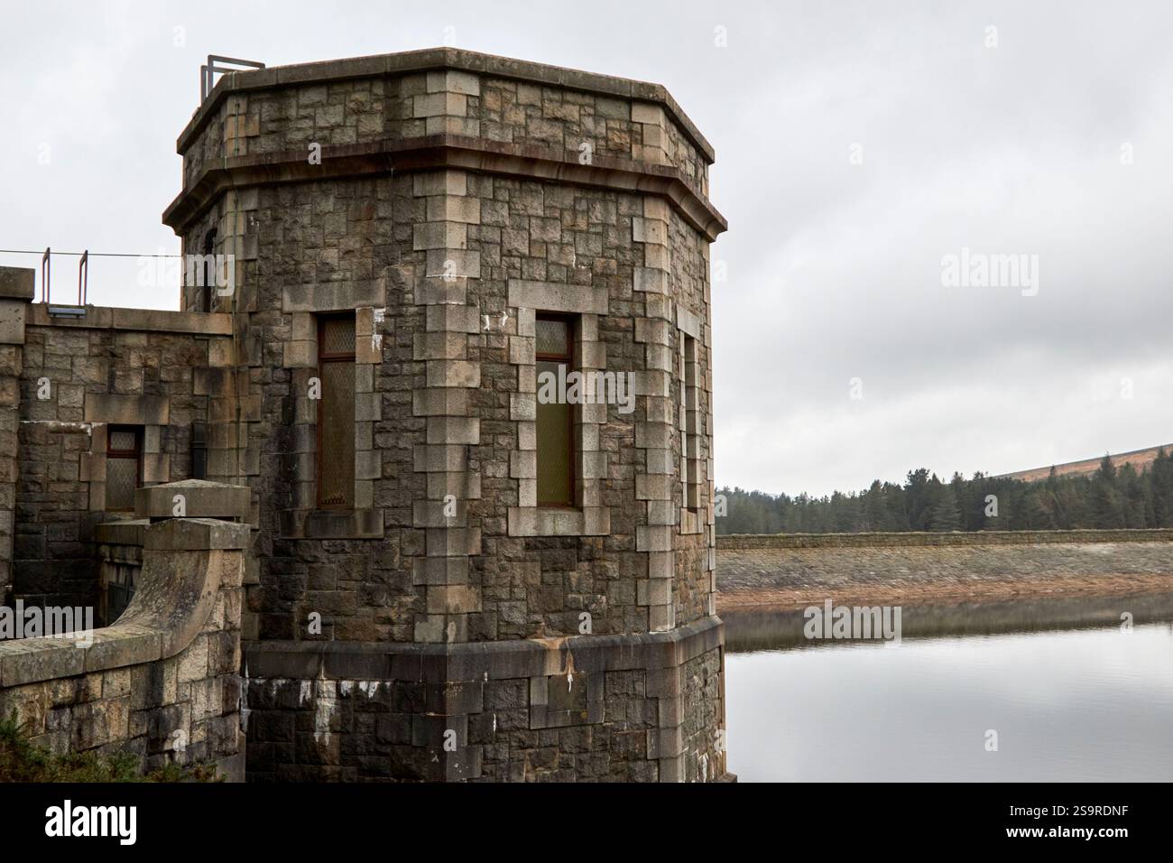 the valve tower of the silent valley reservoir, county down, northern ...
