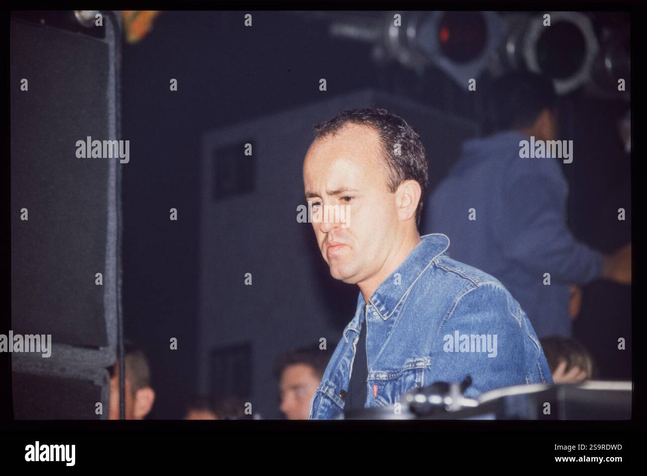 DJ Danny Rampling playing live at Creamfields Festival in Winchester ...