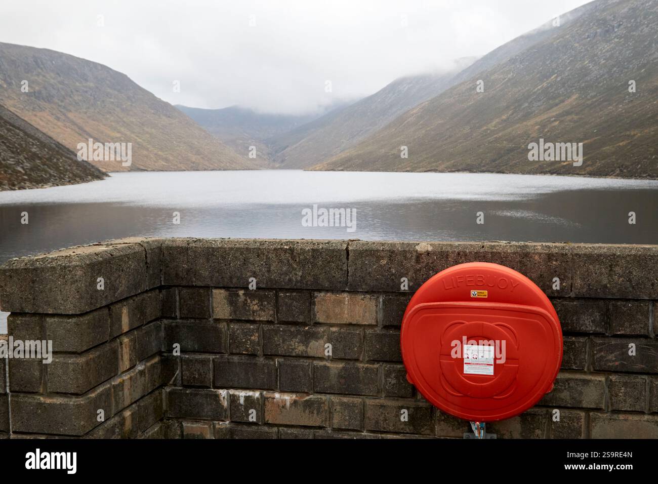 lifebuoy emergency equipment on the top of the ben crom dam and ...